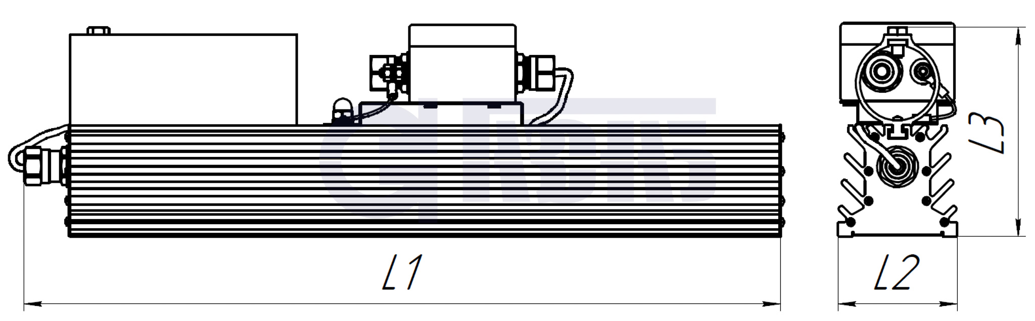 ВЭСС-ГЗС-СД.Л 70 Вт 1Ex mb IIC T6 Gb X/Ex mb IIIC T85°C Db X заказать ...